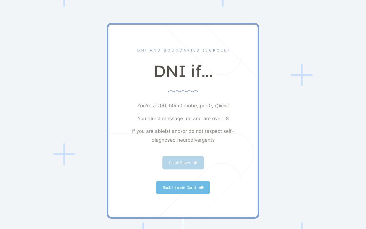 floating system boundaries/dni